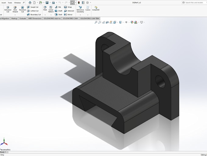 Model or design a 3d printable part in solidworks by Designduxck | Fiverr