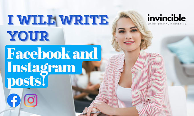 Write content for facebook and instagram posts by Ivinciblema | Fiverr