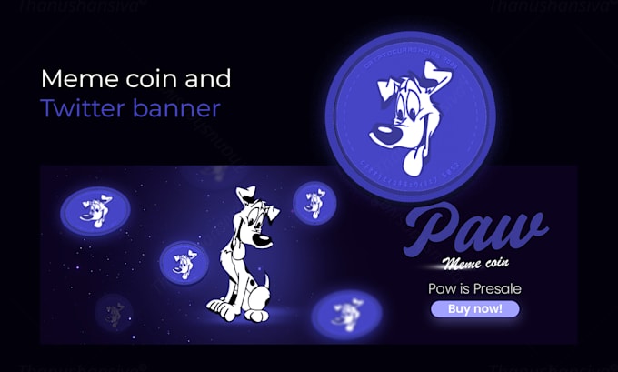 Design a meme cryptocurrency logo coin with a twitter banner by ...