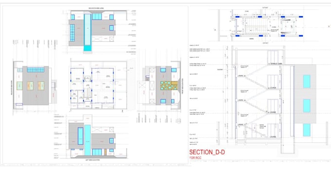 Design autocad 2d 3d house plans commercial buildings interior designs