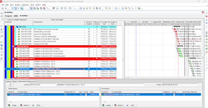 Primavera p6 baseline program of construction projects by Ushabbir47 ...