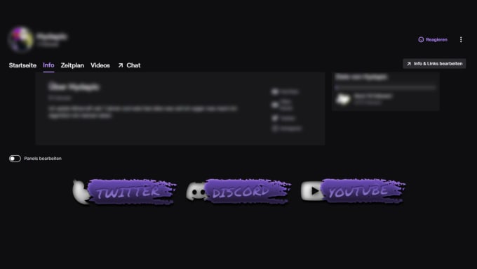 Design twitch info panels by Hydapic | Fiverr