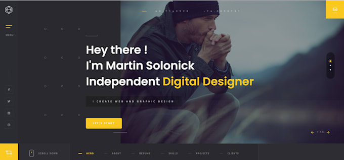 Design a beautiful personal and professional portfolio website by ...