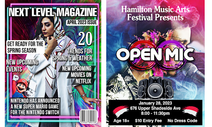Bring your ideas to life with flyers, posters and magazines by Rob ...