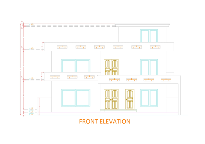 Make layout, fixture, elevations, sections, working and detailed plans ...