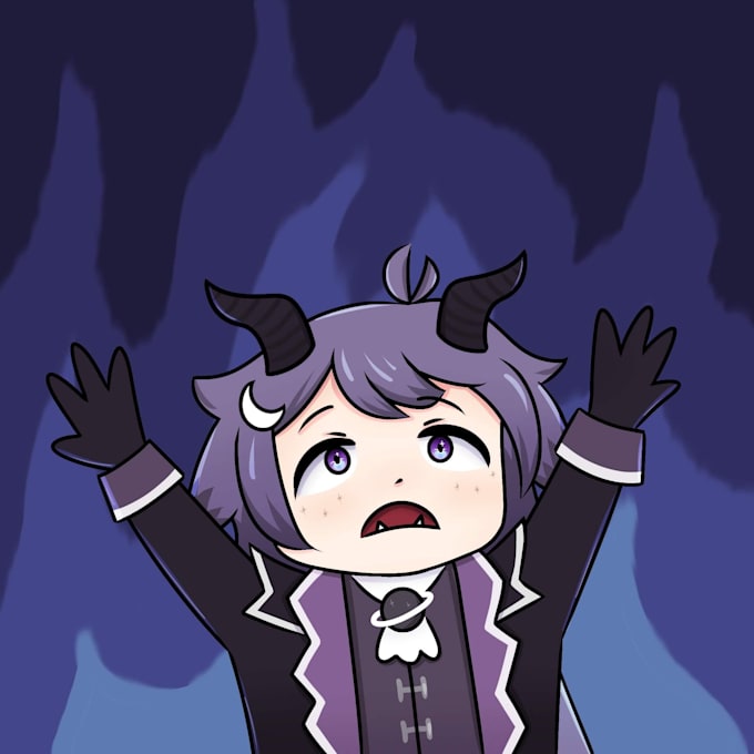 Draw a custom streamer emote by Nintae_nymph | Fiverr