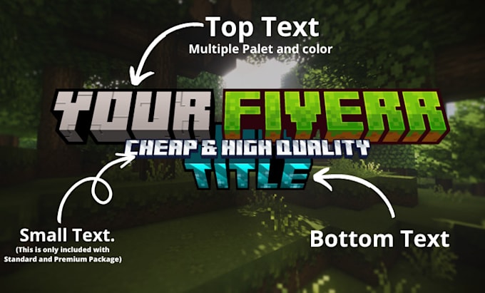 Create an awesome styled custom minecraft title by Aike6l | Fiverr