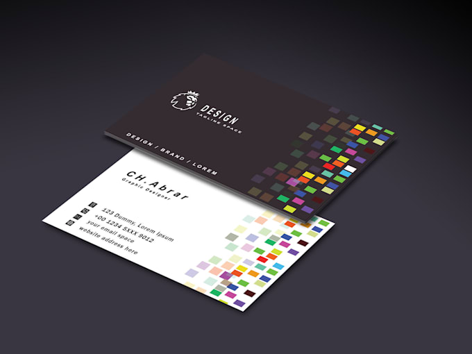 Business card stationery qr code visiting card by Abrarrehmann | Fiverr