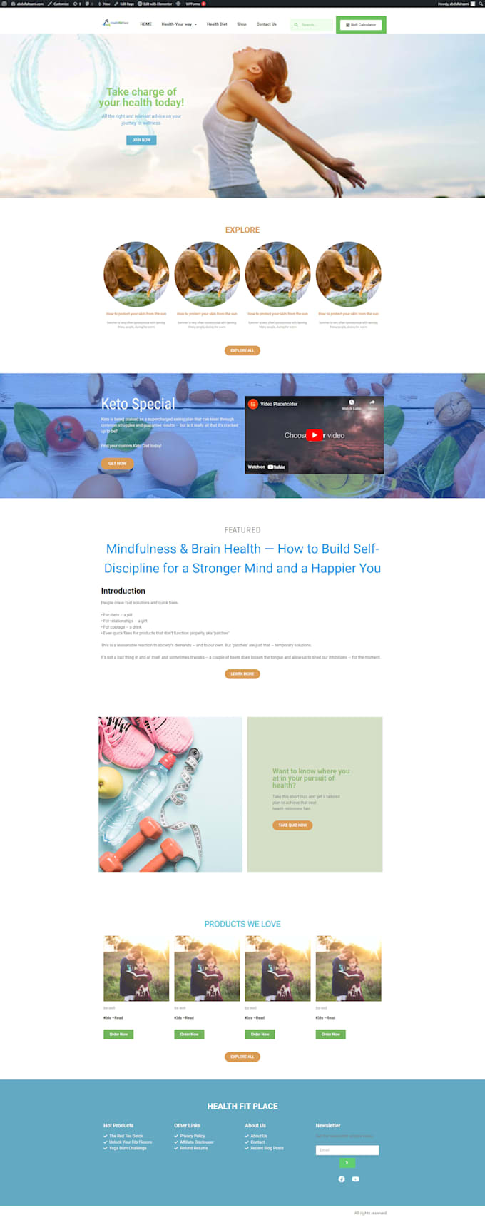 Create a wordpress website using elementor pro by Sami2315 | Fiverr
