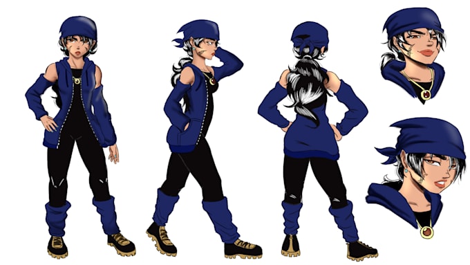 Design your anime, manga, game character concept sheet by Windlew20 ...