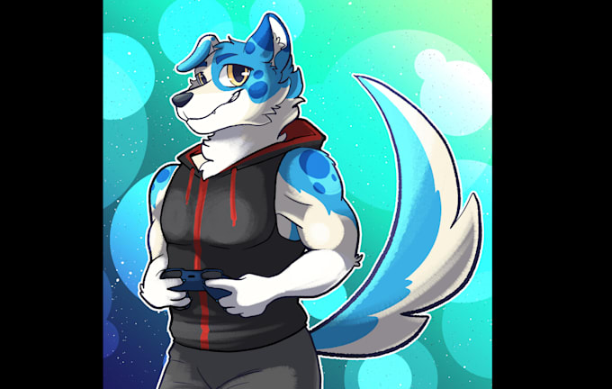 Draw a bust up illustration of your fursona by Lucy_was_taken | Fiverr