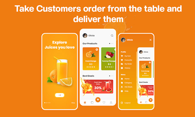 Create a juice and beverages ordering website with qr code scanning by Mubdion_agency | Fiverr