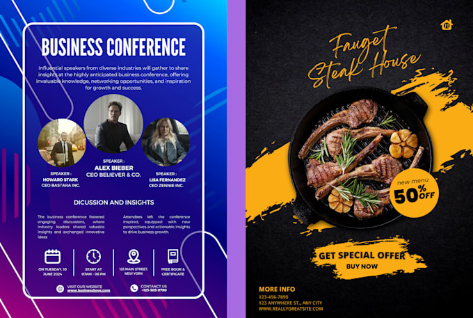 Create captivating and professional posters by Inkedsahil | Fiverr