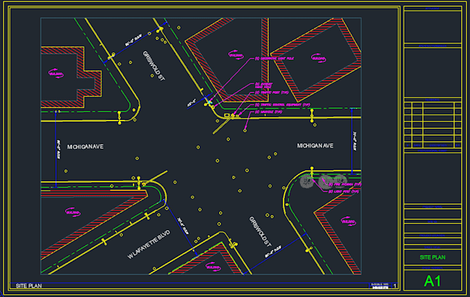 Draw 2d site plan on autocad from google maps, survey by Subhajit1991 ...