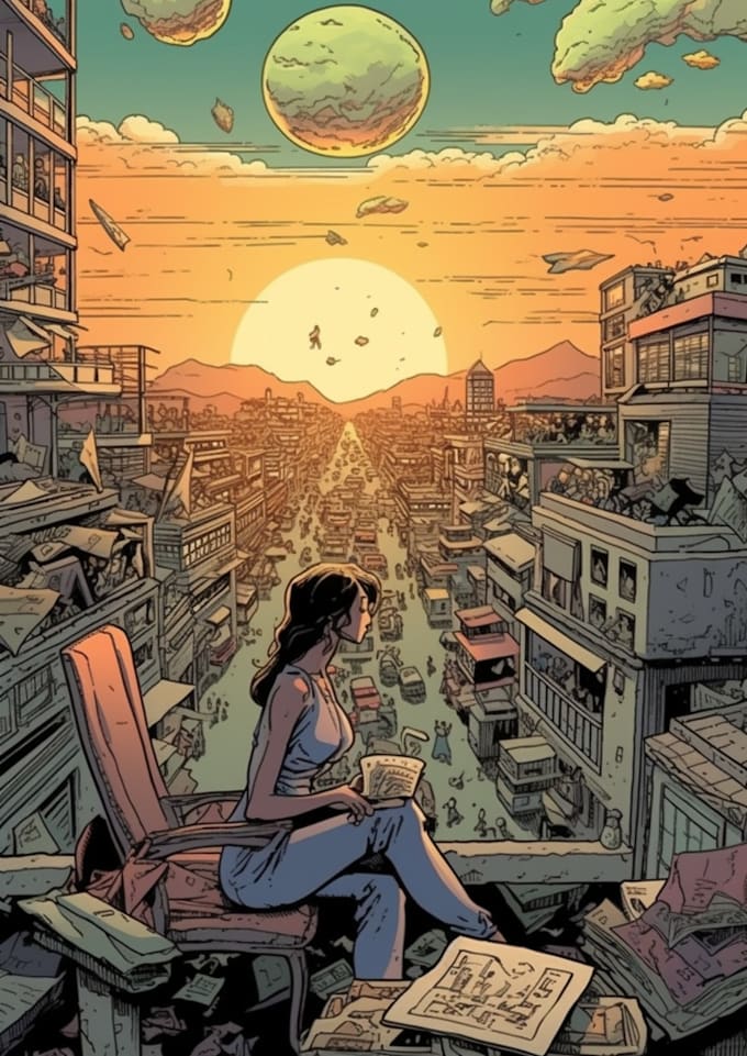 Draw comic book cover art illustration by Mihirgiri452 | Fiverr