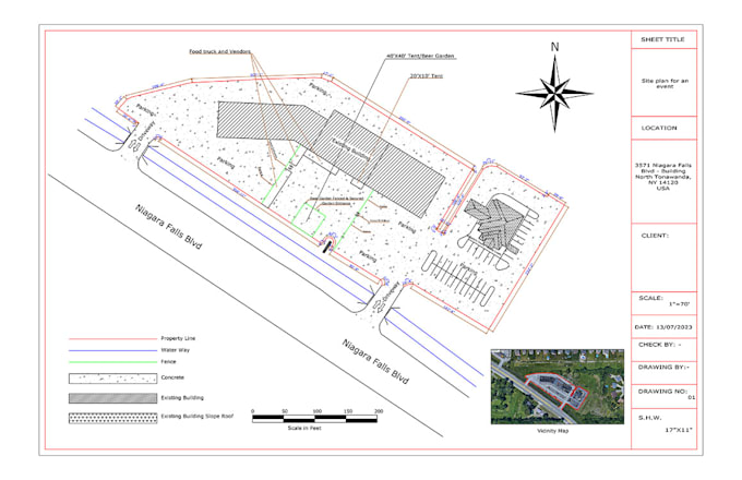 Draw site plan, plot plan from google map in cad by Rakibcad | Fiverr