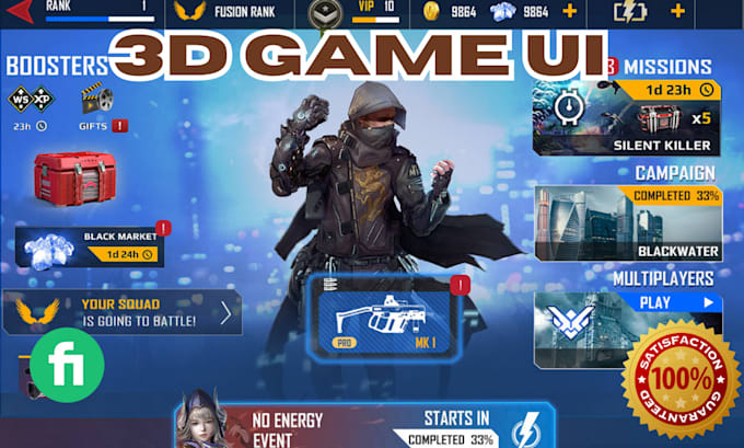 Craft Pixel Art Game Assets And Characters And Ui Design 2d 3d Unity Game Ui By Josycharles