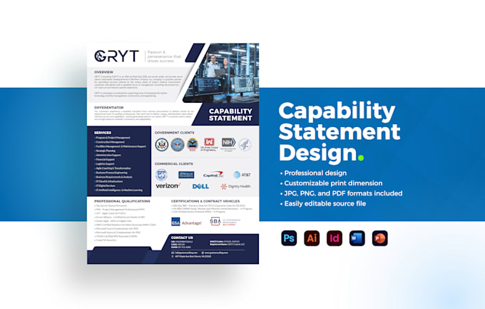 Do professional business capability statement design by Markgfx | Fiverr