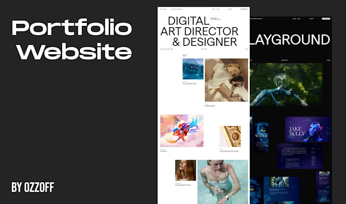 Create catchy portfolio website for you by Ozzoff | Fiverr