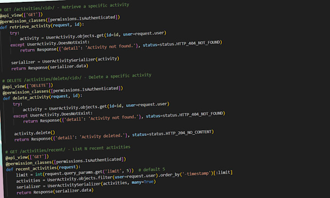 Build secure python django backends with rest apis and docker deployment by Jannah_web | Fiverr
