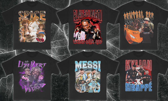 Design a bootleg rapper tee by Davidlol633 | Fiverr