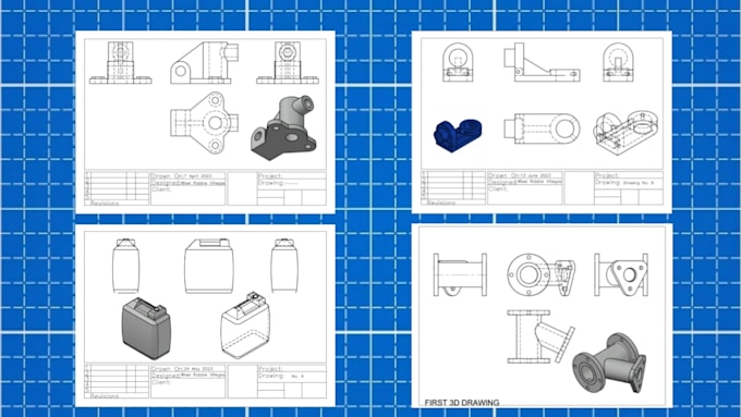 Design a 3d model of your autocad project by Wiselrobbie | Fiverr