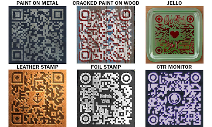 Create fancy textured qr codes by Ian_the_artist | Fiverr