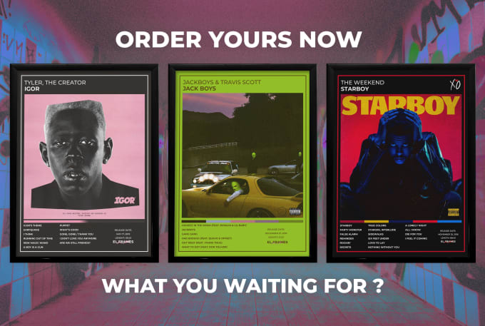 Design your favorite music album poster for etsy or deco by Zakaria9pro ...