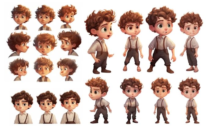 Draw a custom character design or reference sheet by Digitalmart999 ...