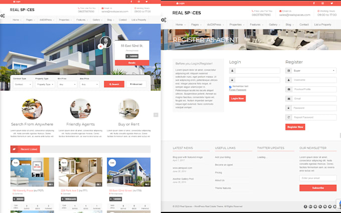 Design and redesign real estate agent website in wordpress, mls and idx, wix by Dam_designx | Fiverr