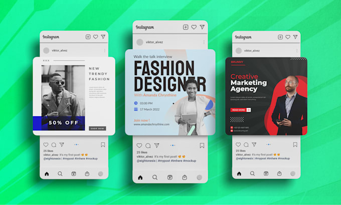 Design professional instagram posts for your business by Faraji2000 ...