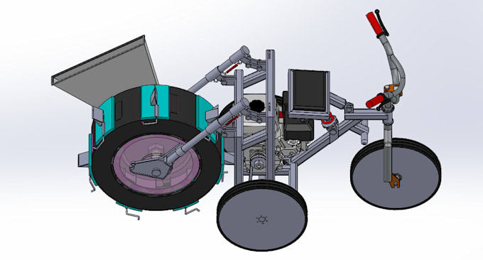 Make a 3d design of agricultural machinery by Khaerulhidayat | Fiverr