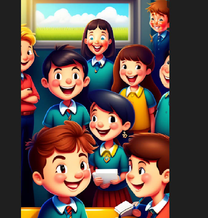 Draw 2d vector cartoon characters by Malik7240 | Fiverr