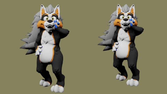 Custom Furry Vrchat Avatar Nsfw Vrc 3d Model Anime Vr Chat Avatar 3d Vtuber By Vmmodel5