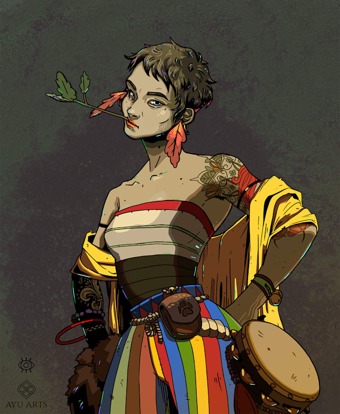 Draw your rpg character in a unique style by Beeswing | Fiverr