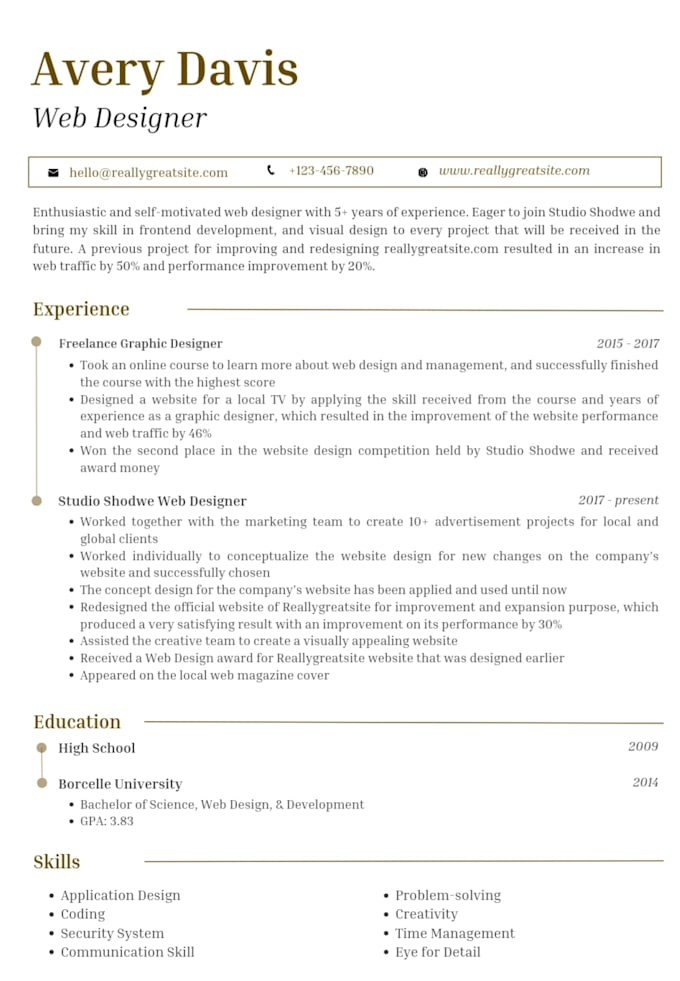 Write targeted job specific resume for all sectors by Sofiaazam881 | Fiverr