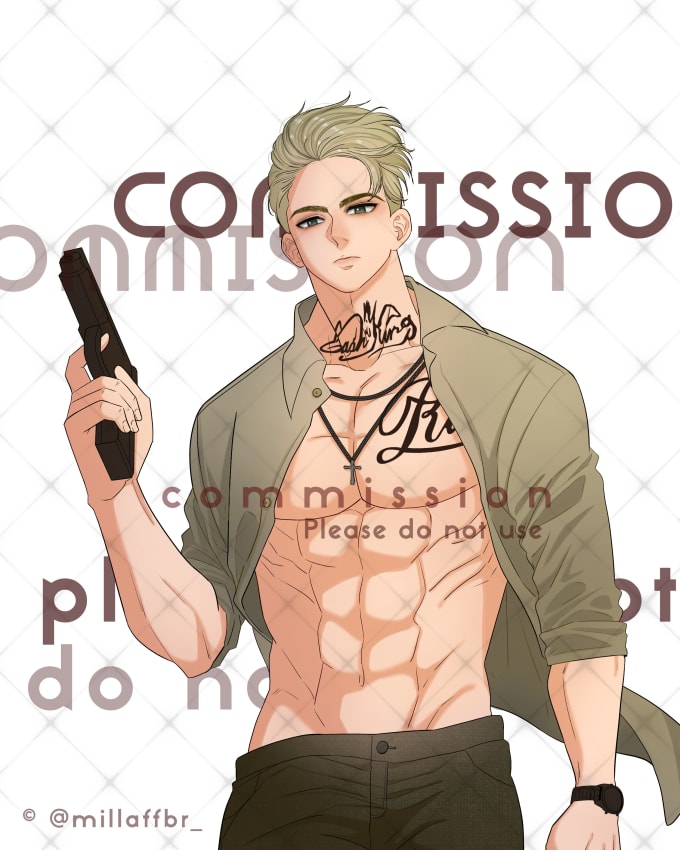 Draw An Illustration Of Your Photo Or Character In Anime Or Manhwa