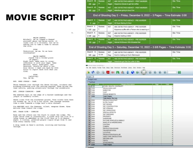 Do a script breakdown, schedule and budget for your film by Awaisfilms ...
