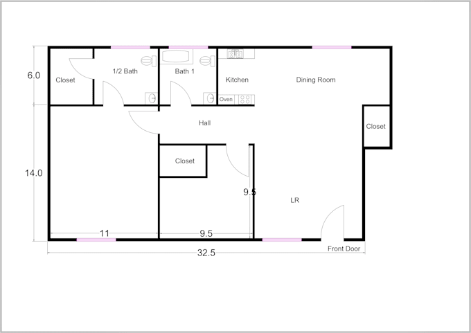 Simple Floor Plan With Dimensions Autocad Free - Infoupdate.org
