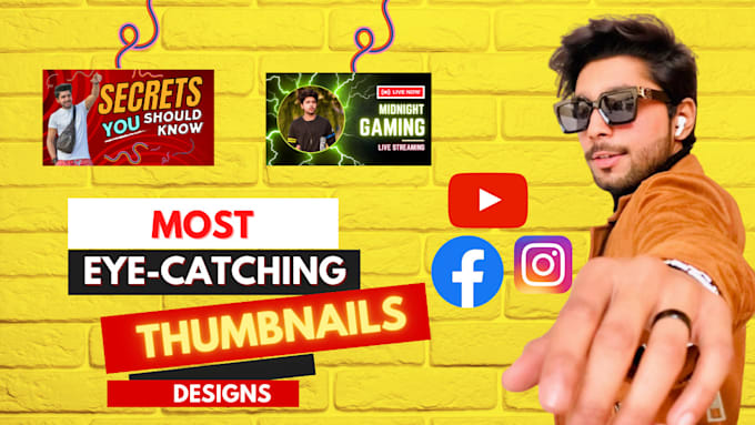 Design the most attractive and catchy youtube thumbnails by Shameer ...