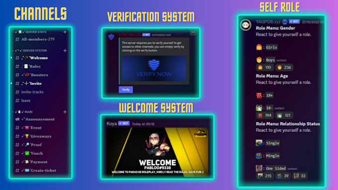 Setup professional discord server for you within 24 hours by Amzvamuneeb | Fiverr