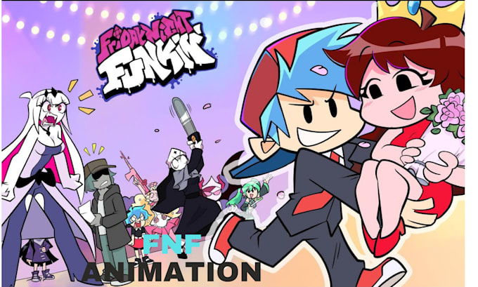 Do fnf character design, fnf sprite animation, fnf mod logo, fnf mod ...