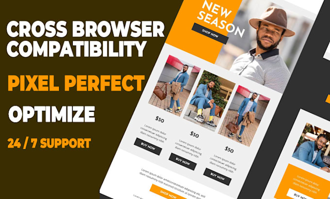 Design an html email template, newsletter, or psd to email by Mackemma ...