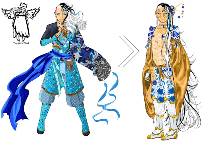 Design new outfits for your ocs by Theartoferin | Fiverr