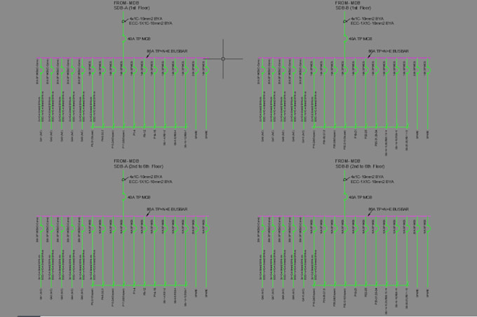 Draw 2d electrical drawings by Rakibullah0 | Fiverr