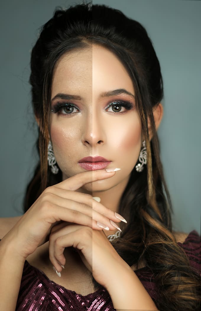 Do skin retouch edit fashion model portrait photo by Sukh_aujla | Fiverr