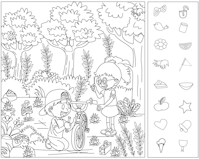 Draw hidden object picture by Designer_himi | Fiverr