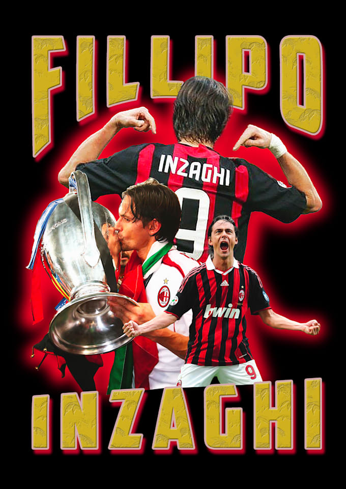 Design a vintage old school 90s bootleg football players by Wahidwsp ...