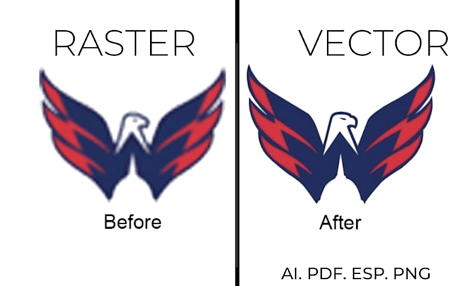 Do raster into vector, logo images into vector by Multias | Fiverr