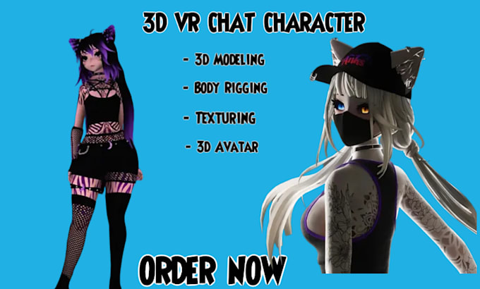 Create custom vr chat avatar, vr character, vrc avatar, vrchat, 3d ...